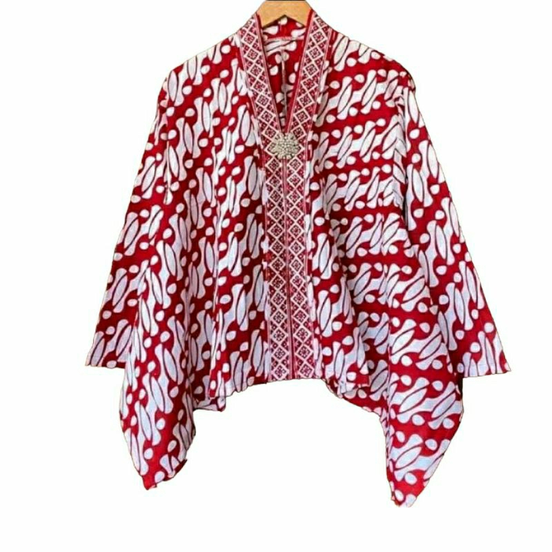 Jual Kartini blouse batik merah putih | Shopee Indonesia