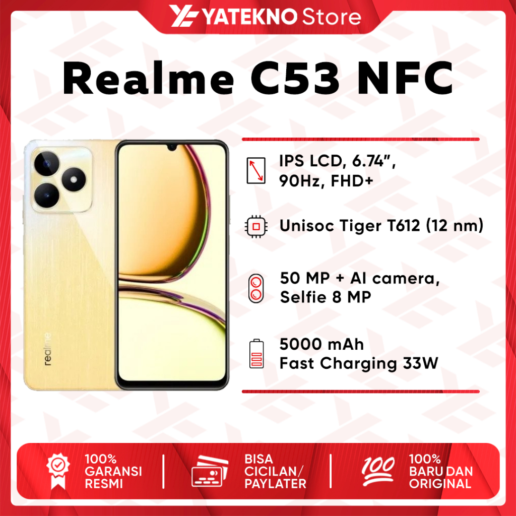 Jual (ORIGINAL) Realme C53 NFC 6/128GB GARANSI RESMI ~ NEW | Shopee Indonesia