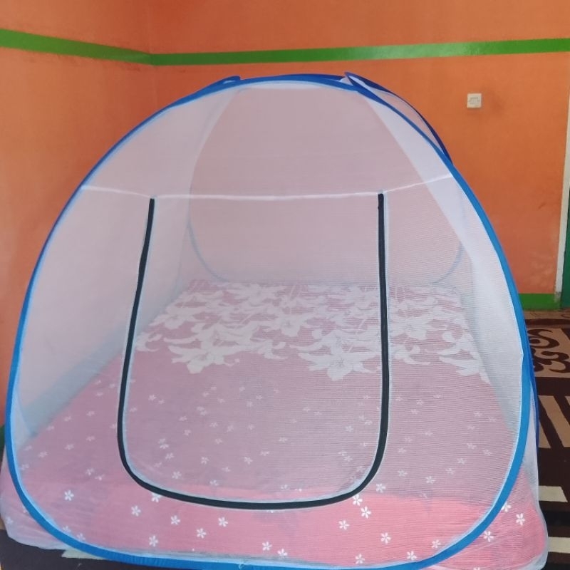 Jual selambu kelambu tidur lipat dewasa 200x200 jumbo pinggiran karet ...