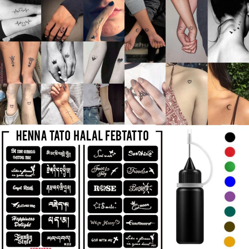 Jual Henna Tato Halal Tahan Lama Bisa Custom Hena Kit 10ml - HEN K22 ...