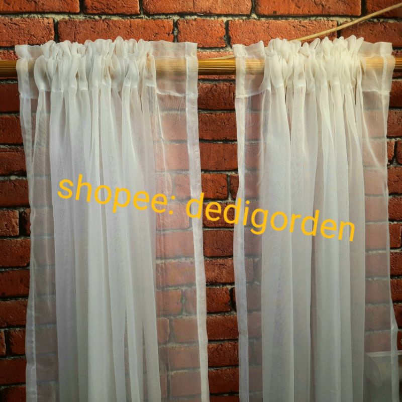 Jual Gorden Vitrase Model Serut Lebar 200cm, 250cm dan 300cm | Shopee ...