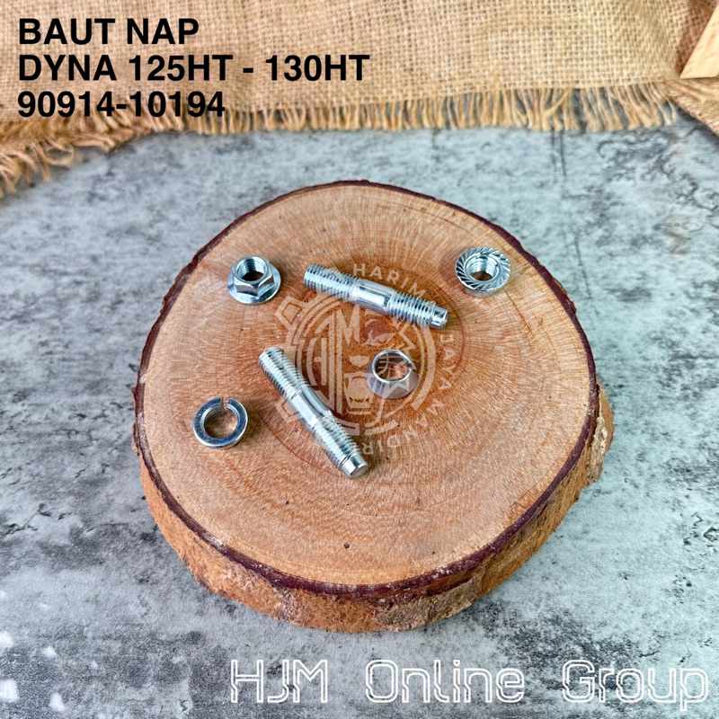 Jual BAUT NAP CHROME - BOLT STUD NUT - BOLT AXLE RINO 14B PS115 DYNA ...
