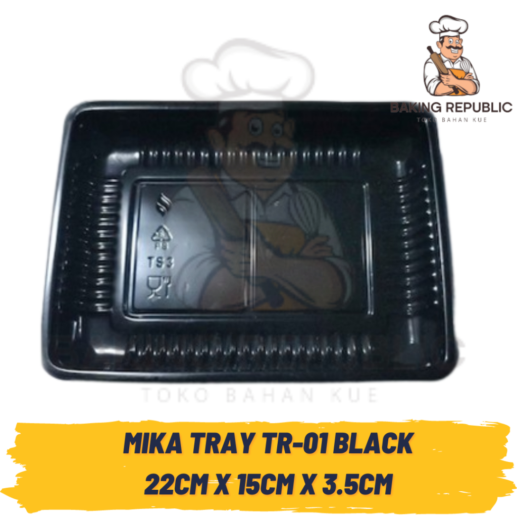 Jual READY!! MIKA TRAY SAYUR HITAM 25pcs | TR-01 BLACK | MIKA TRAY ...