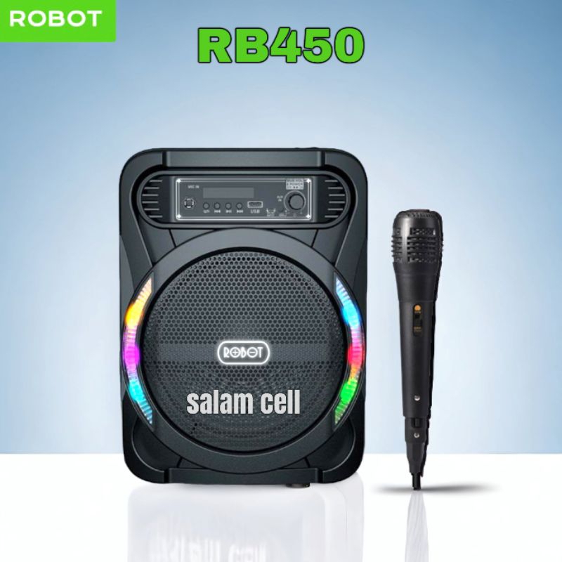 Jual Spiker Bluetooth Robot RB450 Speaker 8inch Original Bergaransi ...
