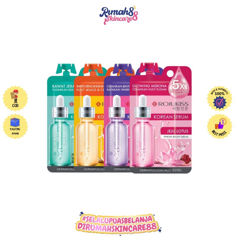 Jual ROJUKISS Korean Serum Sachet 8ml ALL VARIANT [Orange C+ ...