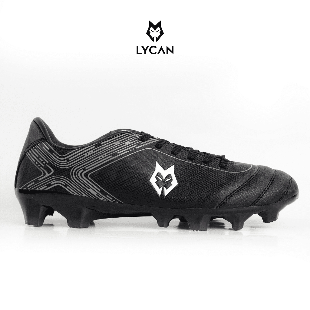 Jual LYCAN Sepatu Sepak Bola Astral FG Black/Gray | Shopee Indonesia
