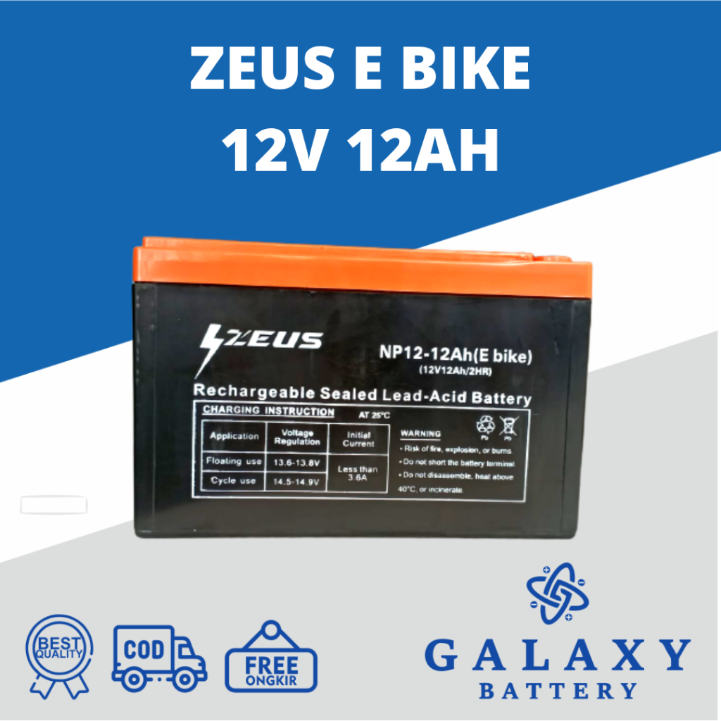 Jual Aki Genset + Alat Semprot Hama 12V 12Ah VRLA Zeus Battery | Shopee ...