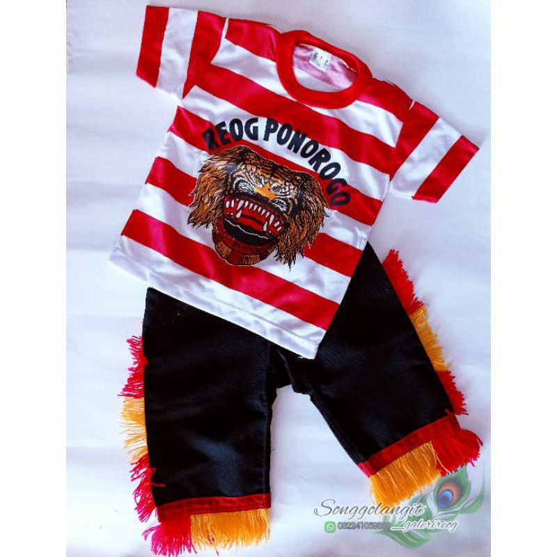 Jual Setelan Merah Putih Baju Reog Anak Ponorogo | Shopee Indonesia