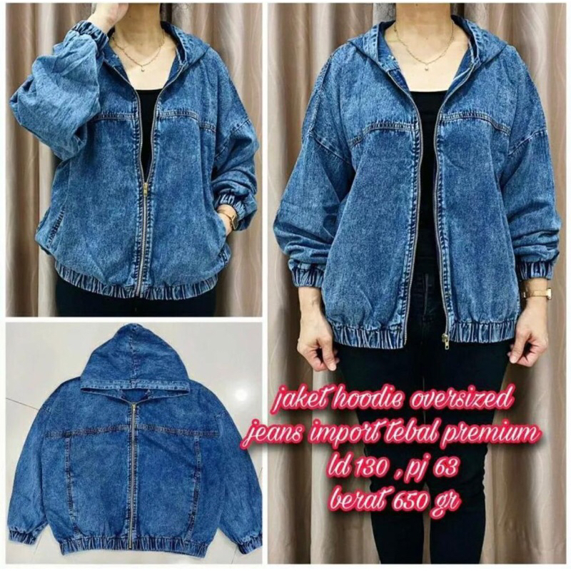 Jual JAKET JEANS JUMBO POLOS BAHAN JEANS PREMIUM (LEMBUT) DIJAMIN BAHAN ...