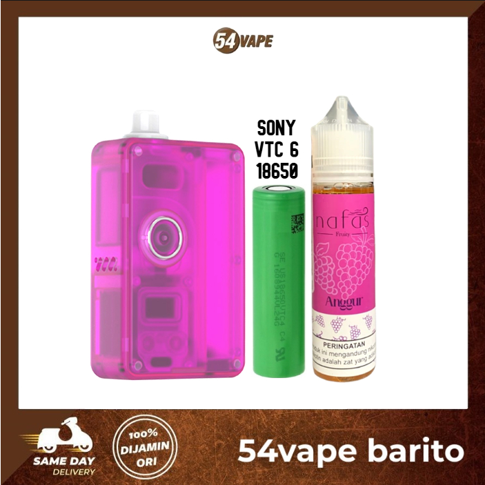 Jual Vandy Vape Pulse AIO Mini Kit 80w Authentic + Battery Sony VTC 6 18650 + Liquid Nafas 60ml ...