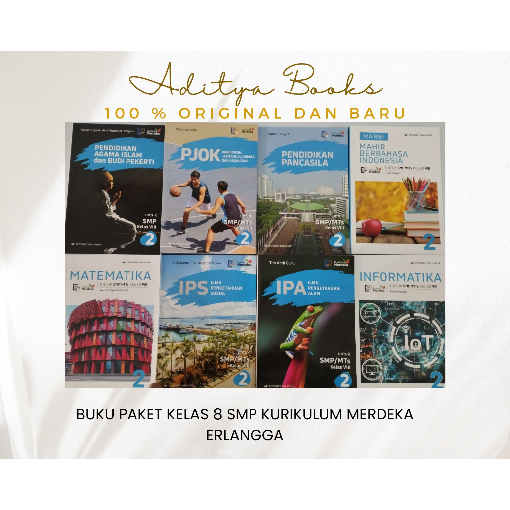 Jual BUKU PAKET KELAS 8 SMP/MTS KURIKULUM MERDEKA - ERLANGGA | Shopee Indonesia