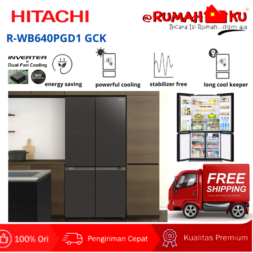 Jual HITACHI RWB640PGD1 GCK KULKAS HITACHI R-WB640PGD1 GCK | Shopee ...