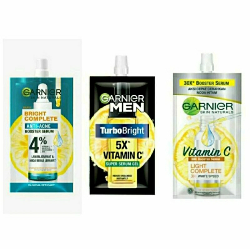 Jual Garnier Skin Natural Serum Sachet All Variant 7.5ml | Shopee Indonesia
