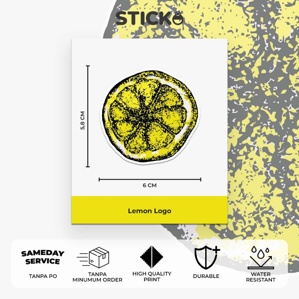 Jual Lemon Logo The Stone Roses Sticker Decal Vinyl Print Stiker Band ...