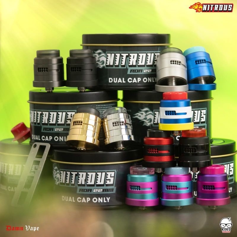 Jual Nitrous Rda Dual Cup Series 22mm Original (Warna Lengkap) By Damn ...