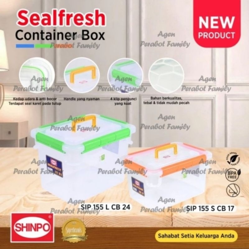 Jual Sealfresh Container Box Seal Kotak Kedap CB 24 Liter Shinpo 155 L CB24 | Shopee Indonesia