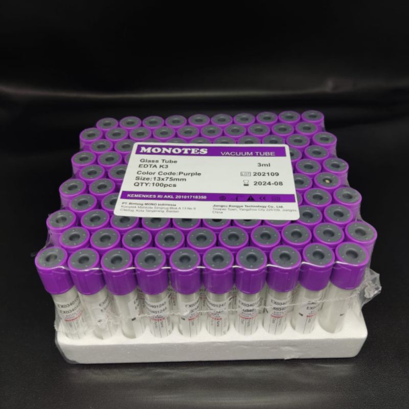 Jual Tabung Darah Edta 3ml K3 Monotes | Shopee Indonesia