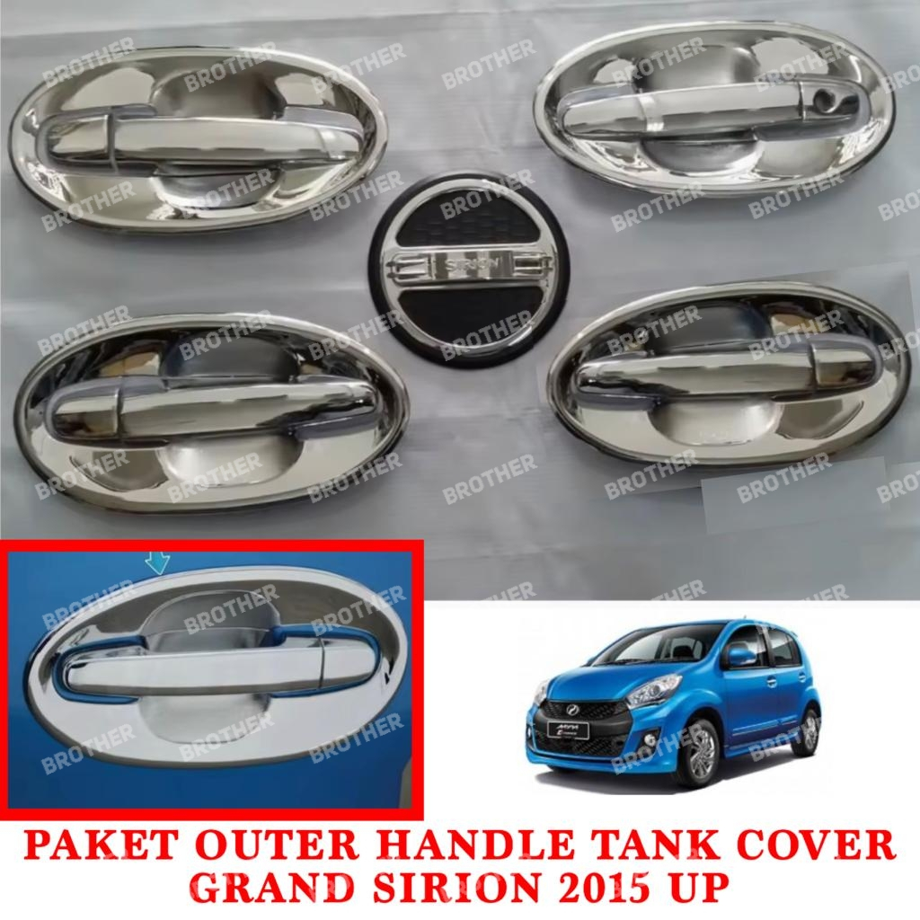 Jual Paket Lengkap Outer Handle Tank Cover Sirion Chrome | Shopee Indonesia