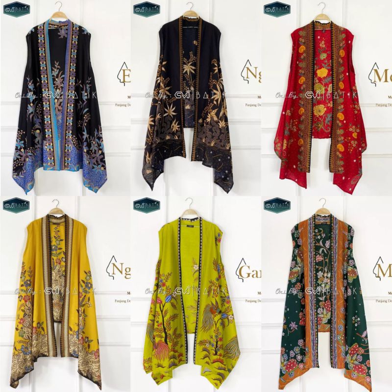 Jual GROSIR VEST OUTER BATIK MODERN | Shopee Indonesia