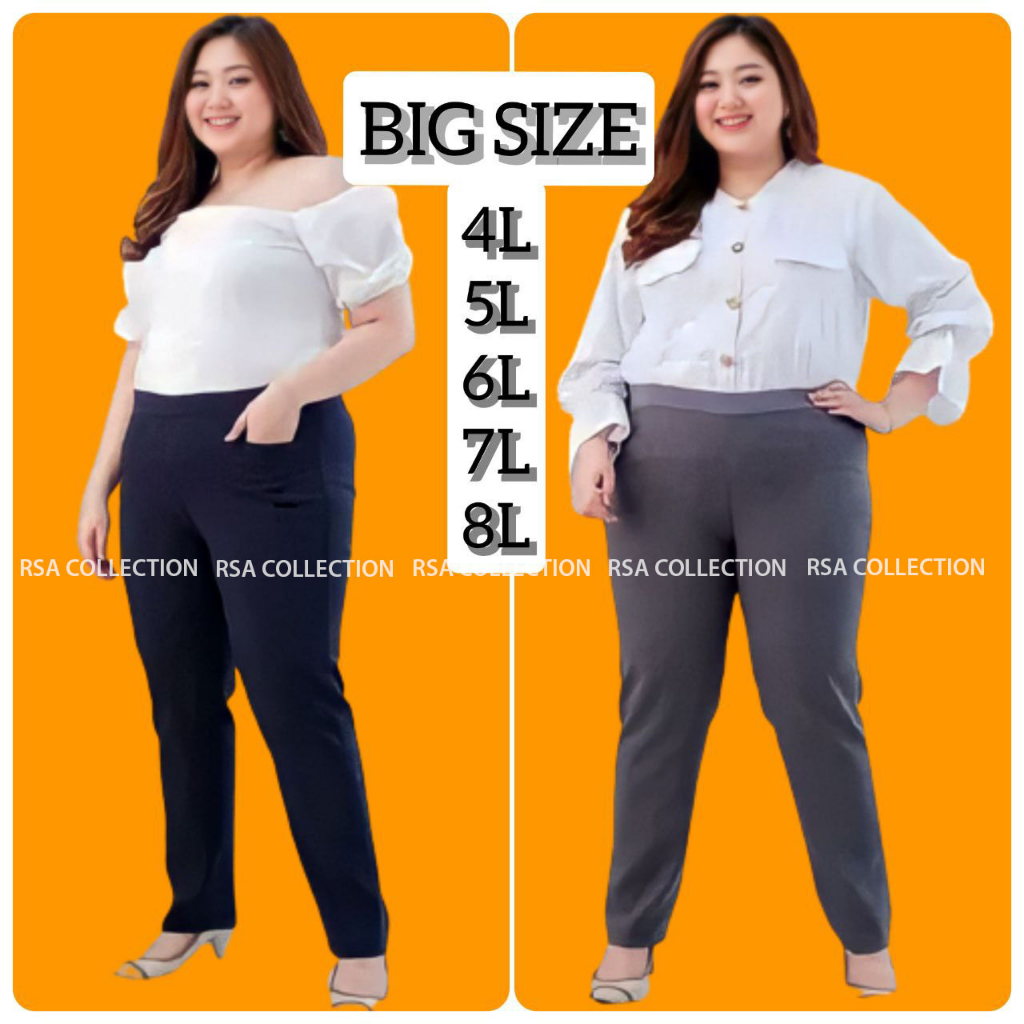 Jual CELANA KERJA KARET & RESLETING JUMBO (4L 5L 6L 7L 8L) | Shopee Indonesia