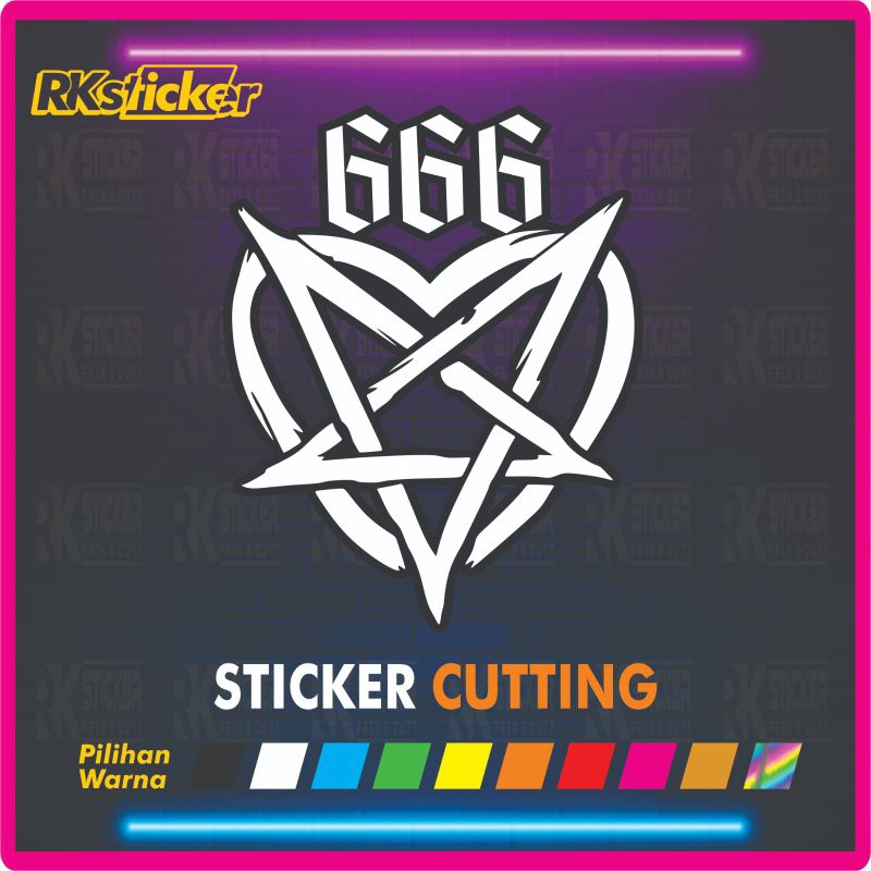 Jual STIKER AEROX STAR LOVE 666 STICKER CUTTING STAR LOVE VIRAL ...