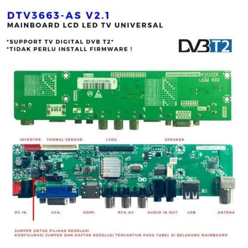 Jual LCD/LED TV Universal Controller Board Digital | Shopee Indonesia