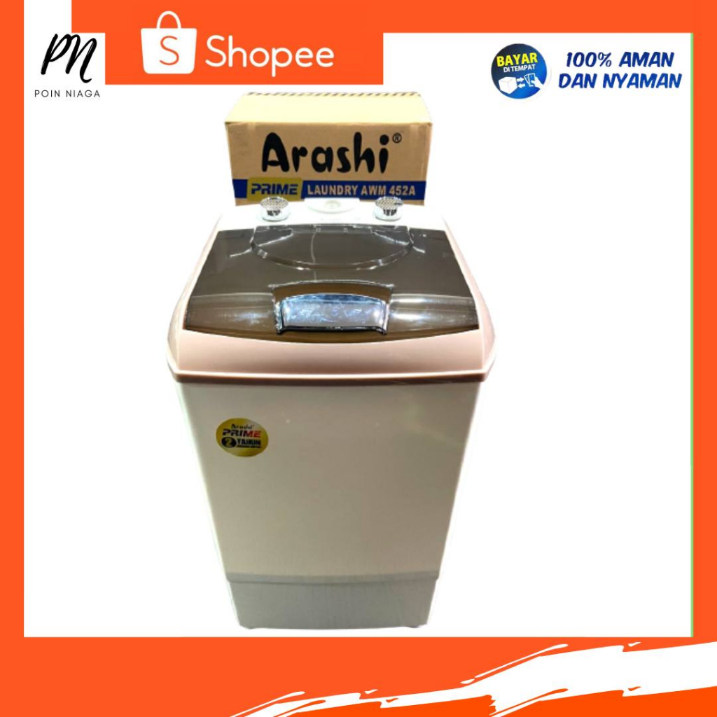 Jual MESIN CUCI ARASHI PRIME AWM 452A /GARANSI 2 TAHUN!!! | Shopee ...