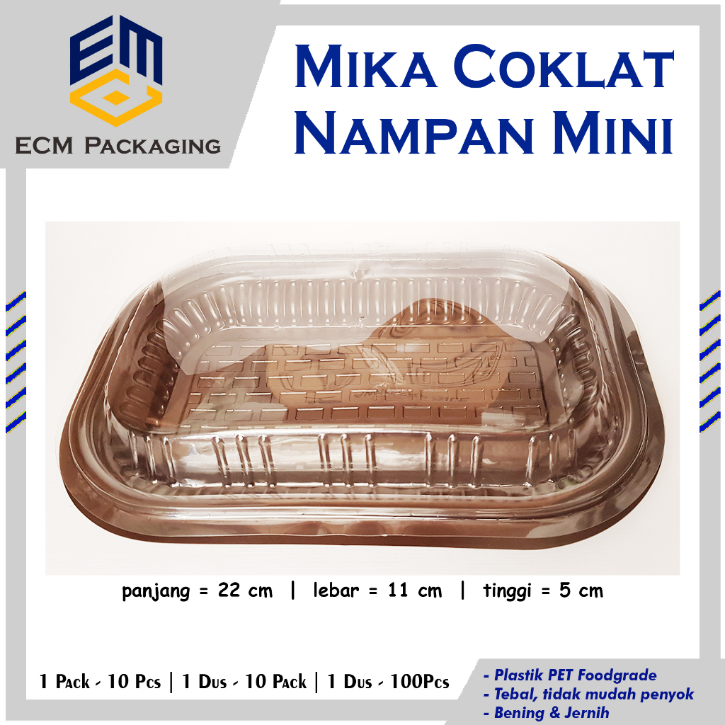 Jual Mika Nampan Coklat Mini / Mika Nampan Kue (10pcs) | Shopee Indonesia