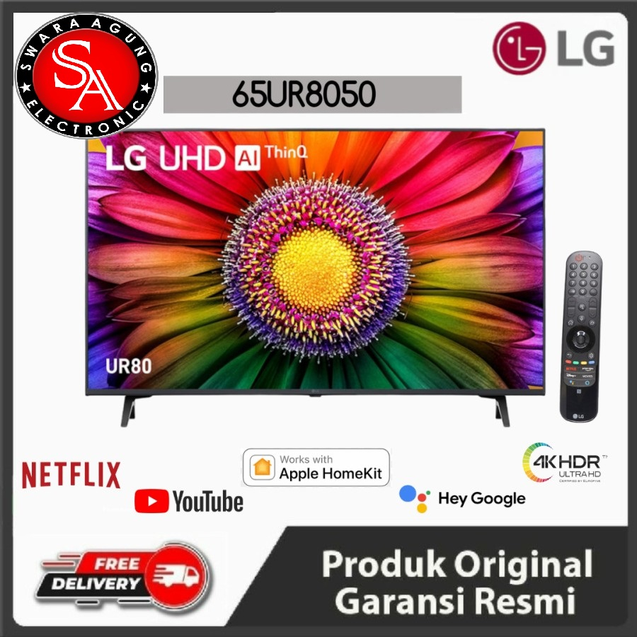 Jual Led UHD 4K Smart TV 65 Inch LG THINQ AI Type : 65UR8050 (Khusus Medan) | Shopee Indonesia