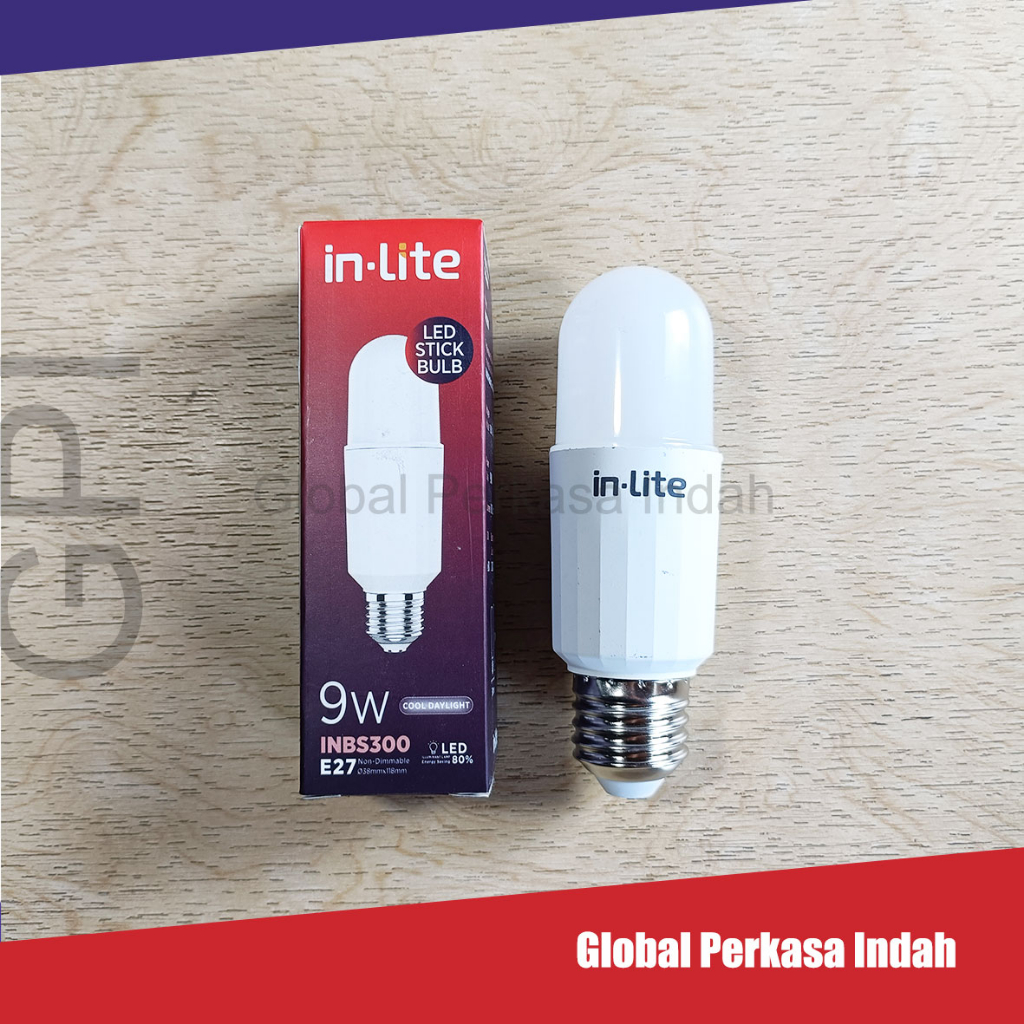 Jual INLITE IN-LITE Lampu LED Bulb Stick Tabung E27 INBS300 6W 9W 12W ...