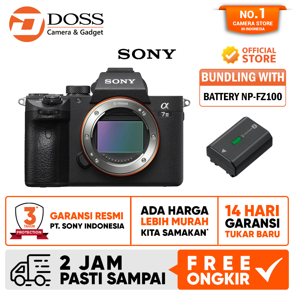 Jual Sony Alpha A7III Body Only / Sony A7M3 BO / Sony A7 Mark 3 Body ...