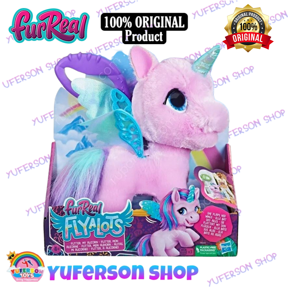 Jual FurReal Flyalots Flitter My Alicorn Plush Interactive Pet Toy Unicorn | Shopee Indonesia