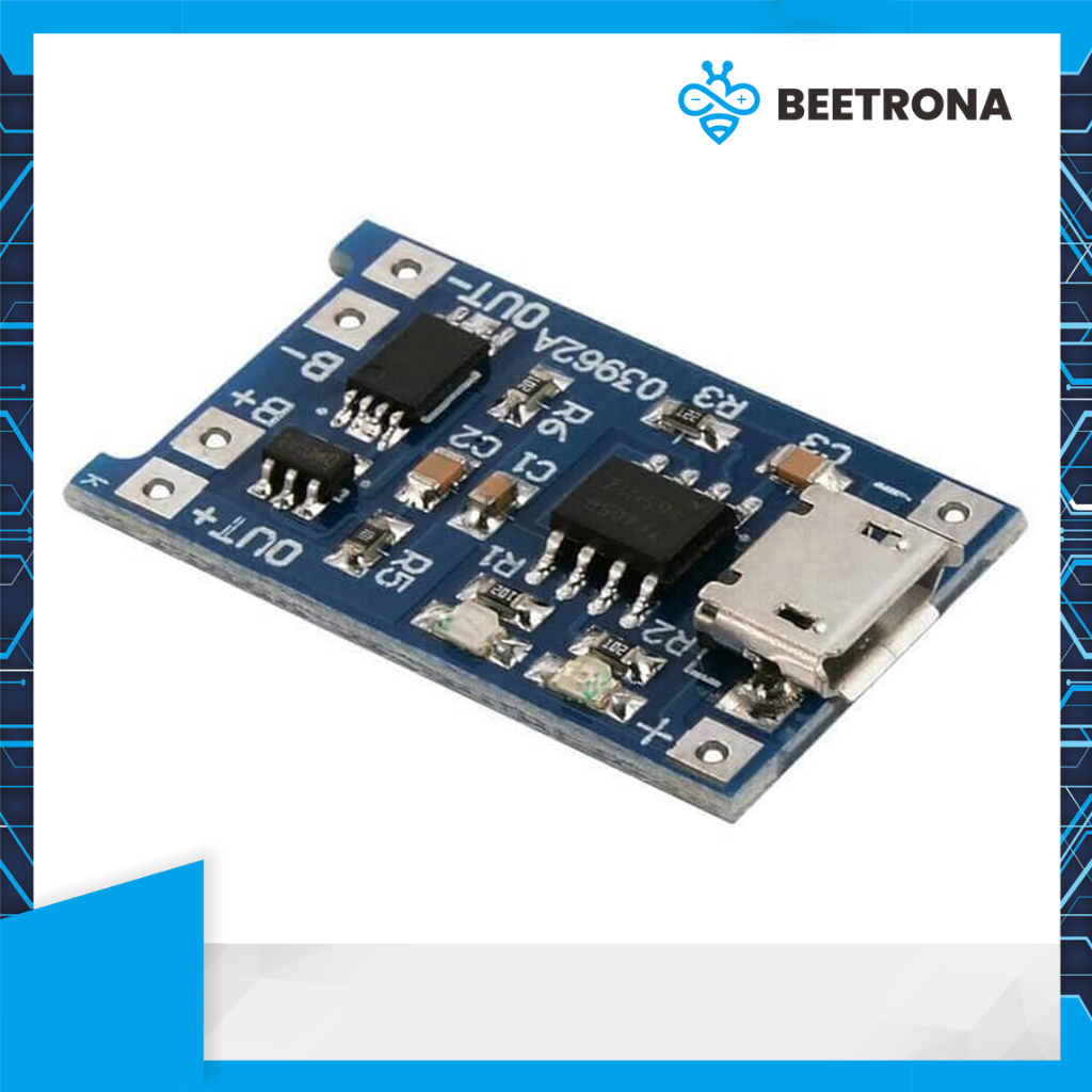 Jual TP4056 MICRO USB to Lithium Battery Charging Module Output 5V 1A ...
