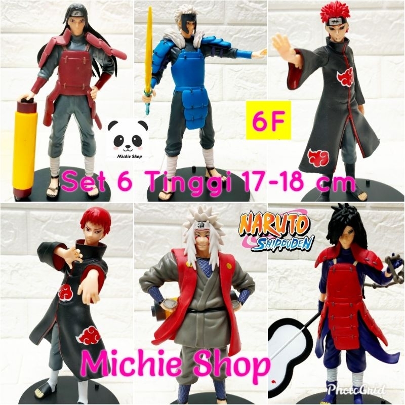 Jual Figure Naruto Shippuden (set 6) Tinggi 18 cm Toppers Kue Naruto ...