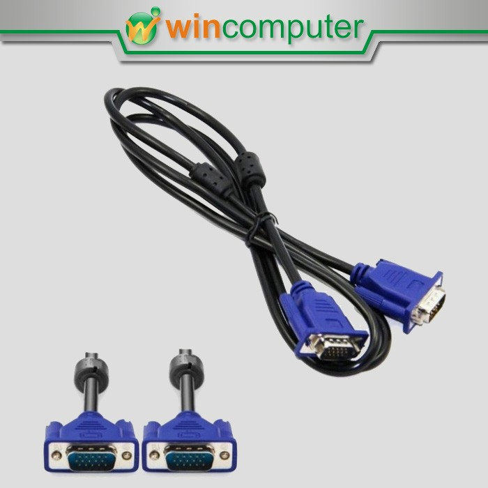Jual Kabel VGA Male to VGA Male Display Output D-Sub 1,5 meter | Shopee ...