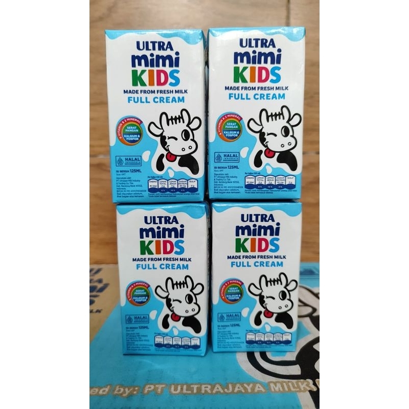 Jual Ultra Mimi Kids Susu UHT Full Cream 125 ml (isi 8 pcs) | Shopee Indonesia