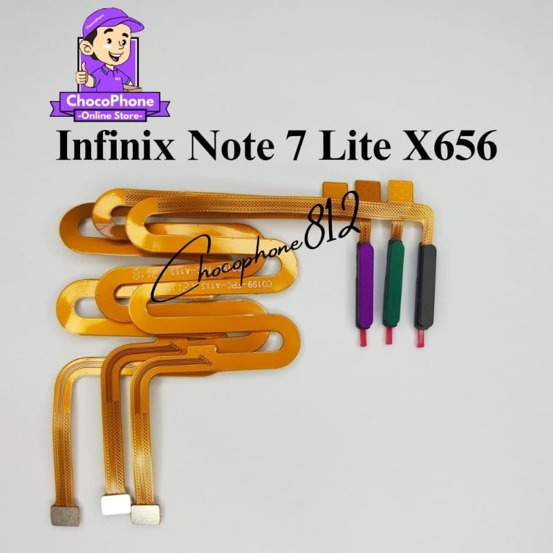 Jual Flexible Fingerprint Infinix Note 7 Lite Flex Finger Print Sidik ...