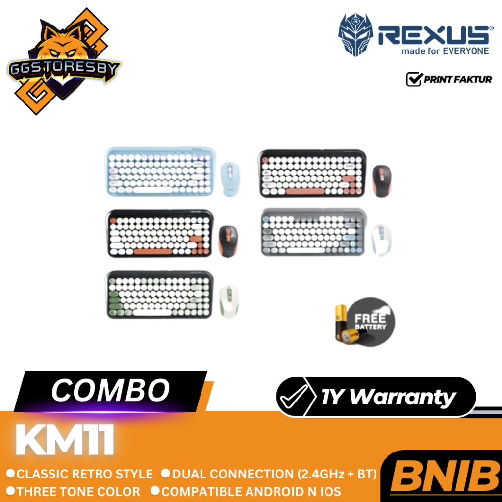 Jual REXUS KM11 COMBO KEYBOARD MOUSE WIRELESS | Shopee Indonesia