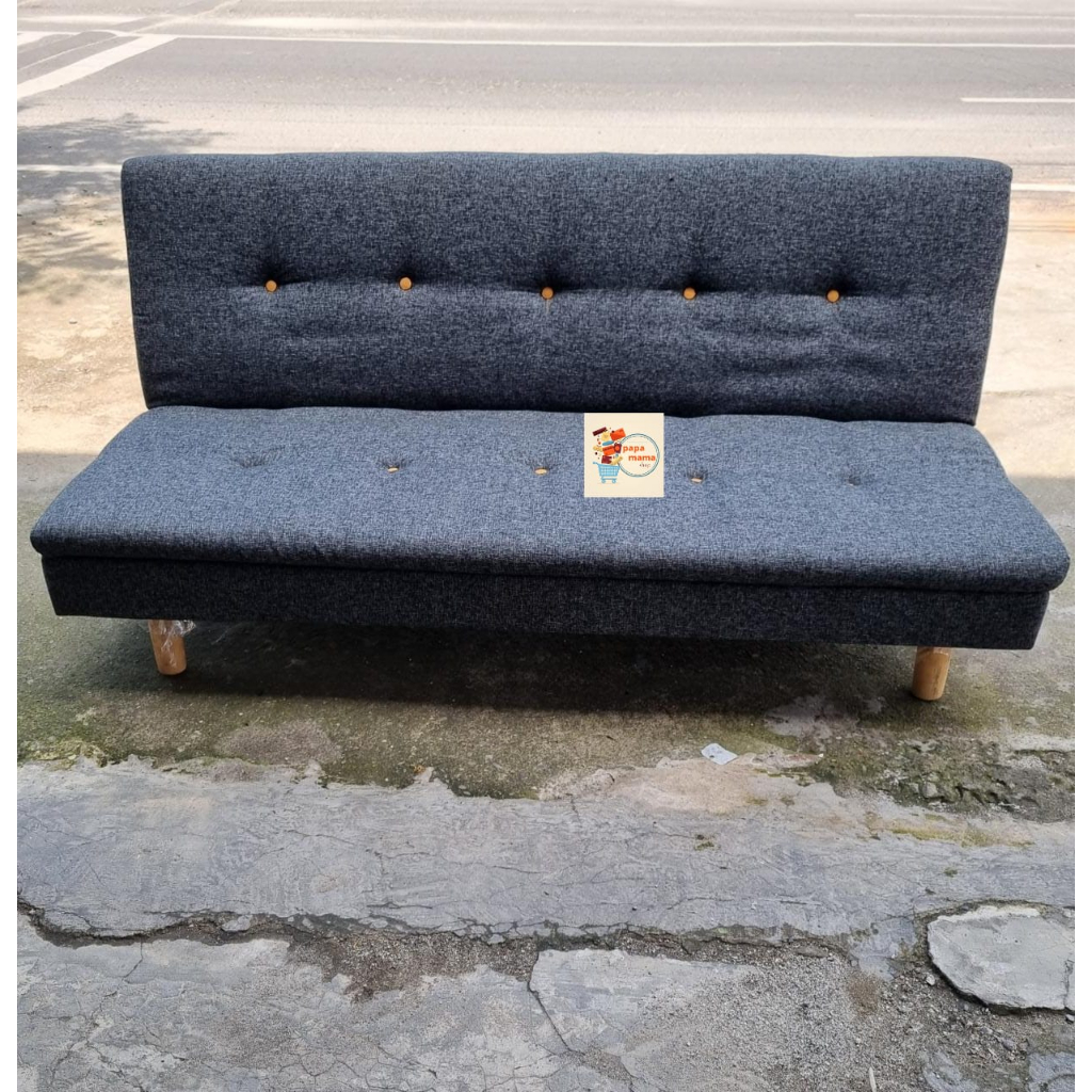Jual Sofabed Minimalis 3 Seater 165cm Gilmour - Sofa Lipat Kaki Kayu ...