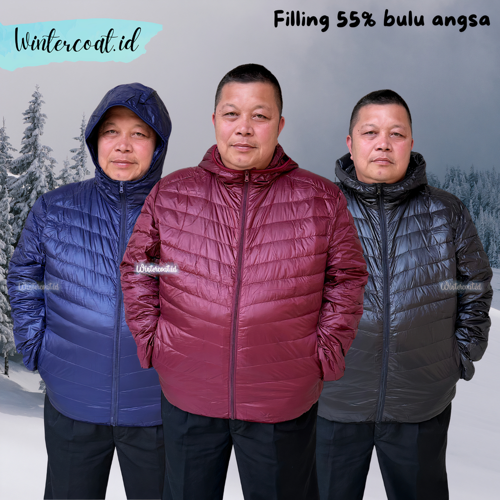 Jual Coat winter MIKE filling 55% bulu angsa big size jumbo jaket goose ...