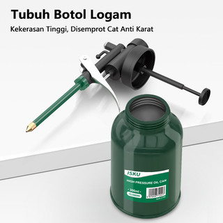 Jual ISKU Oli Can 300ml/350ml High Pressure Botol Pompa Oli Metal pot ...