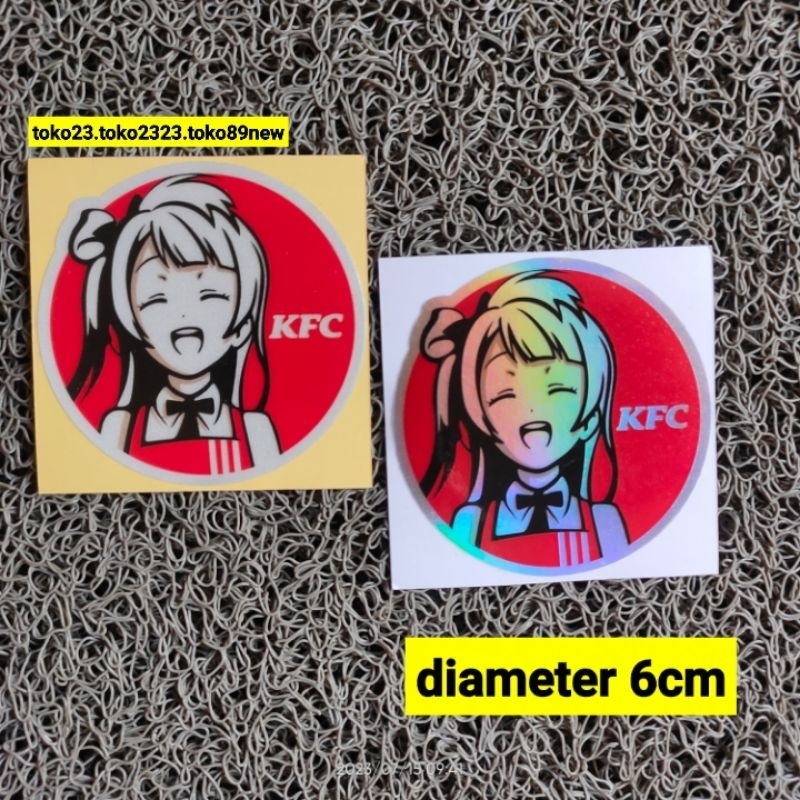 Jual stiker motor cutting gambar kartun kfc | Shopee Indonesia