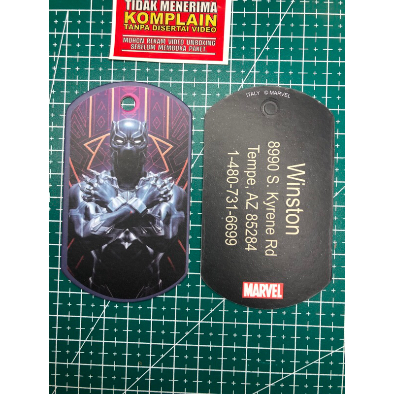 Jual MARVEL Avengers Multi Hero TAG DOUBLE SIDE SUPER PREMIUM CO 1X DI ...