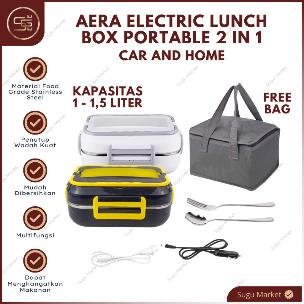 Jual LUNCH BOX ELECTRIC / ELEKTRIK LUNCH BOX 2 IN 1 / KOTAK MAKAN ...