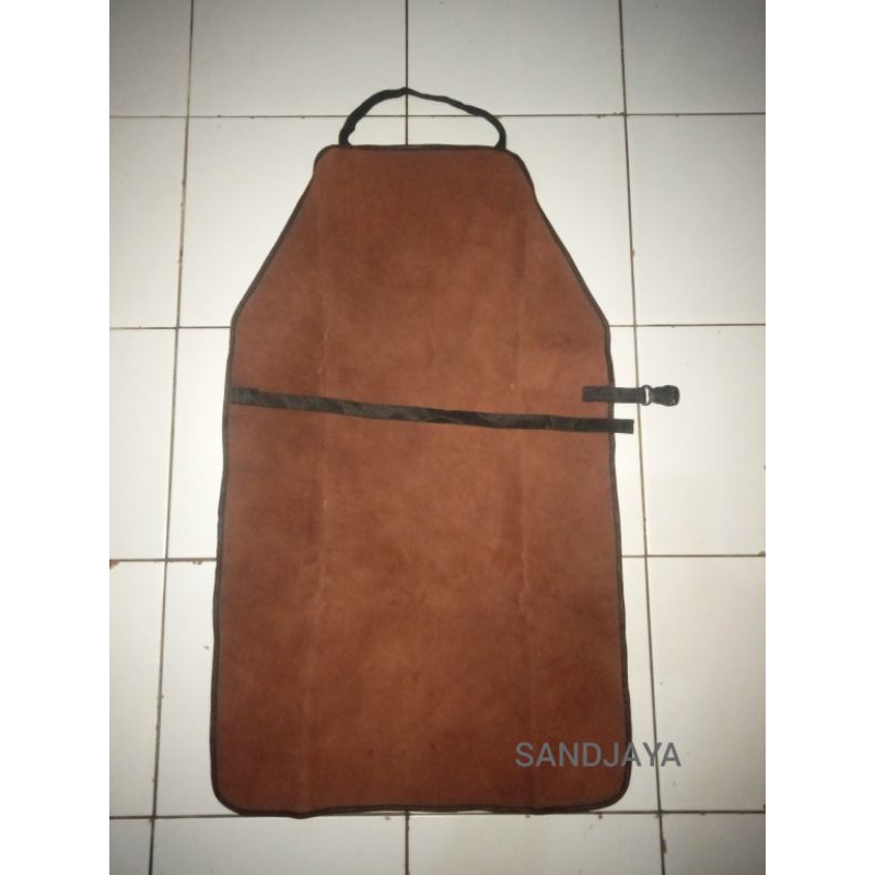 Jual Apron dada kulit las welding safety / pelindung dada Celemek kulit ...