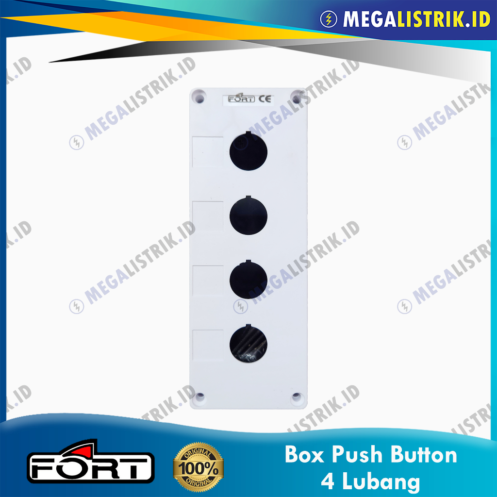 Jual FORT BOX PUSH BUTTON 4 LUBANG 22MM BX4-22 / KOTAK CONTROL BOX ...