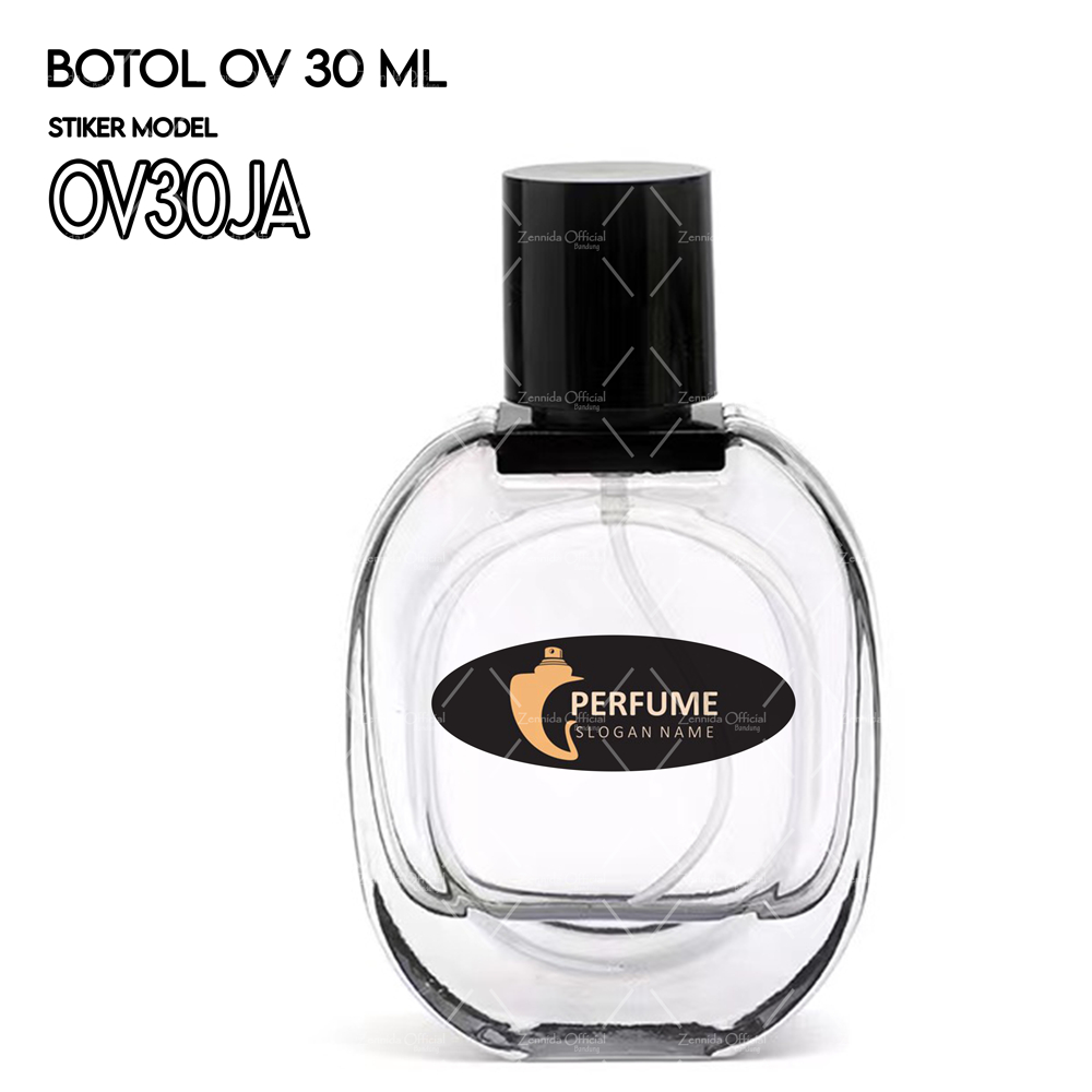 Jual Stiker Botol Parfum OV 30 ml Oval Parfume Sticker Label Custom ...