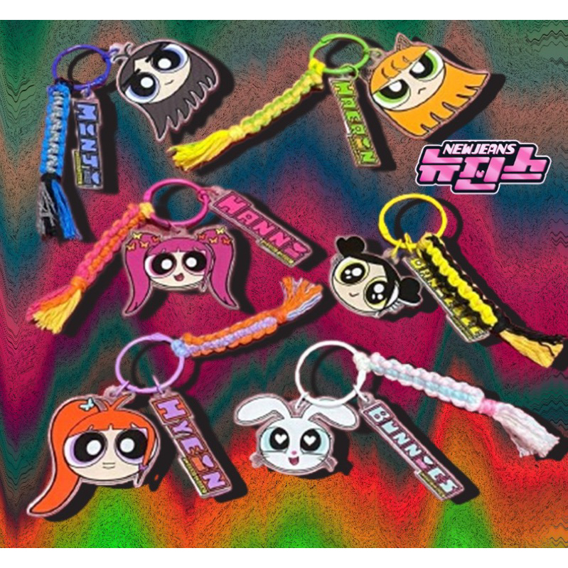 Jual KEYCHAIN DAN STRAP NEW JEANS x POWERPUFF GIRLS [GANTUNGAN KUNCI ...