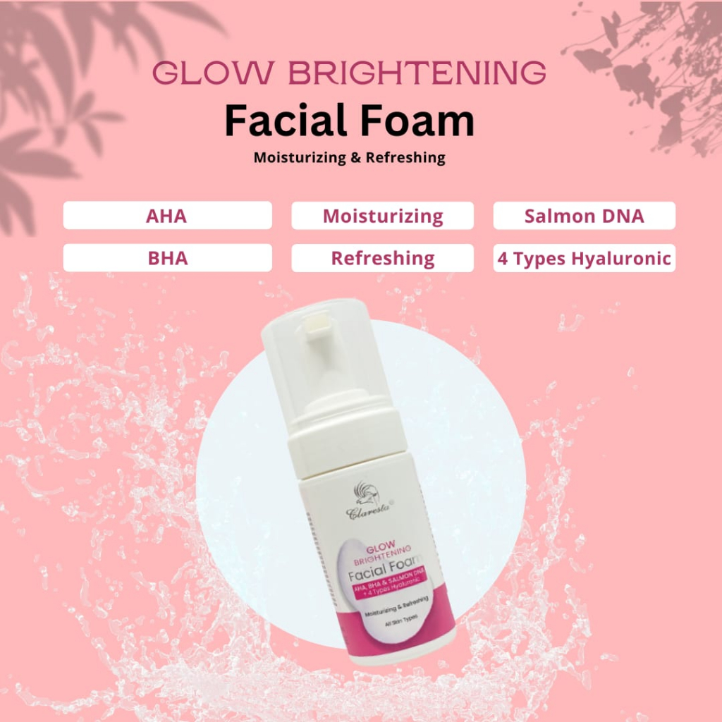 Jual Claresta Glow Brightening Facial Foam | Shopee Indonesia