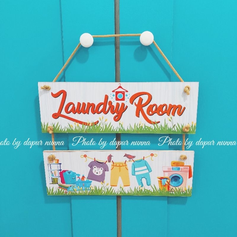 Jual DAPUR NUNNA PAPAN NAMA LAUNDRY HOME DECOR | PAPAN NAMA COSTUM ...